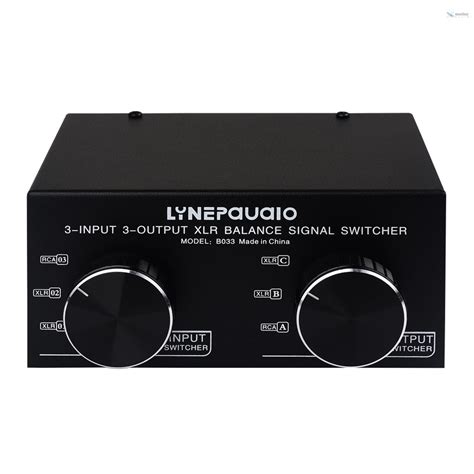 lynepauaio switcher 3 input unbalanced rca to 3 passive stereo audio