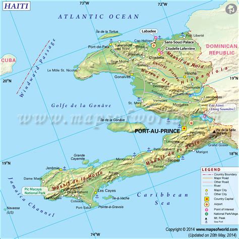 Free Printable Map Of Haiti
