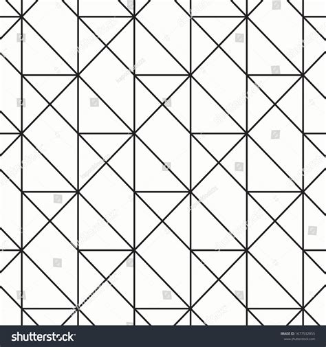 Abstract Black Geometric Pattern On White Stock Vector Royalty Free 1677532855