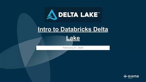 Intro To Databricks Delta Lake Pdf Databases Computer Software And Applications