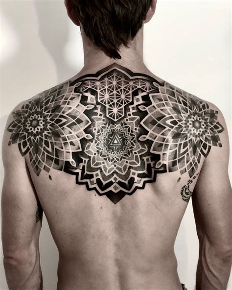 Upper Back Tattoos Free Intricate Back Tattoo Image Download At