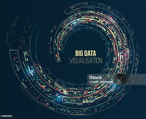 Aliran Data Dalam Bentuk Array Lingkaran Dan Kode Biner Latar Belakang