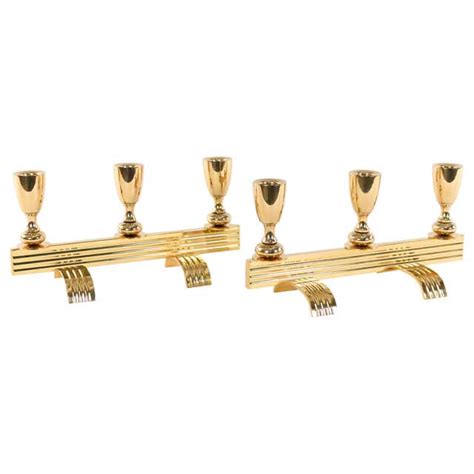 Pair Of Dirilyte Solid Brass Mid Century Candle Holders For Sale At 1stdibs Dirilyte Brass