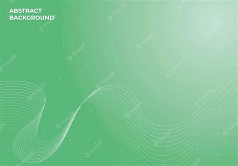Premium Vector Abstract Green Gradient Background With Line Wave Pattern