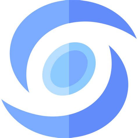 Vortex Basic Straight Flat Icon