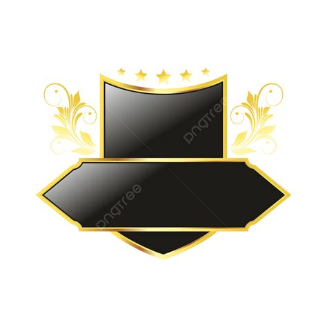 Golden Black Lable Sticker Vector Image Lable Lable Design Golden