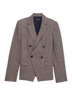 Theory Double Breasted Angled Blazer On Sale Saks Off 5th