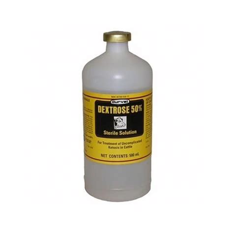 Durvet Dextrose 50 Sterile Solution For Cattle 500 Ml Ketosis