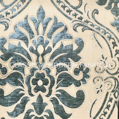 Velvet Upholstery Fabric Blue And White At Christopher Bronson Blog