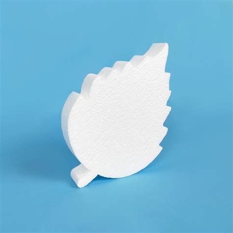 Polystyrene Birch Leaf For Diy Crafts And Autumn Décor High 20 Cm Thickness 3 Centimeters