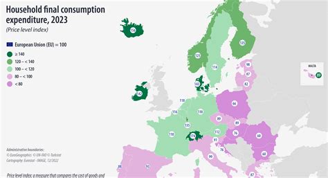 A Comparison Of Household Consumption Price Levels In The Eu Voronoi