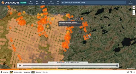 New Active Fires Map Opensnow