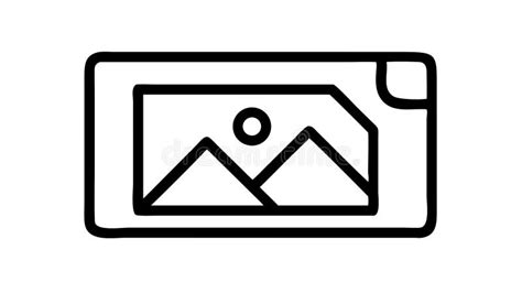 Image Picture File Outline Vector Icon Vector Design Generative Ai