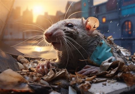 Cute Rat Living Outdoors Ai Generated Image