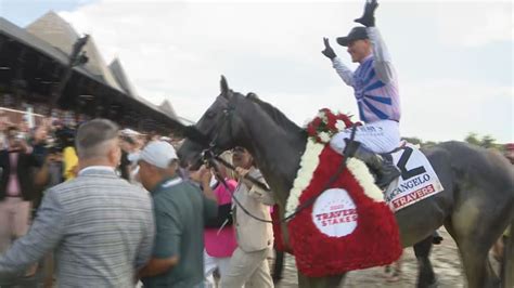 Watch Belmont Winner Arcangelo Takes Travers Too