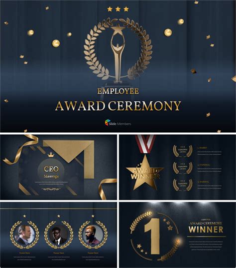 Employee Award Ceremony169ms Powerpoint Template