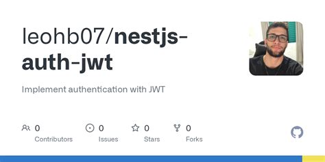 Github Leohb07nestjs Auth Jwt Implement Authentication With Jwt