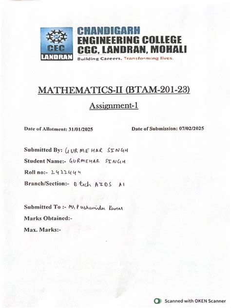 Maths Assignment 1 Compressed Pdf