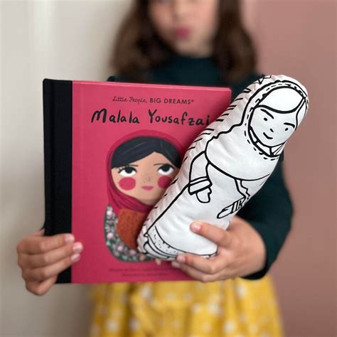 Malala Yousafzai Screen Printed Cushion Doll Moo Like A Monkey