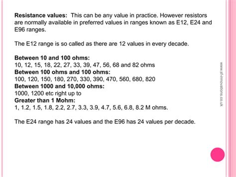 Basic Electronics Resistors Ppt