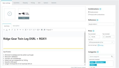 There Are Two Different Vat Prices Displayed Configuring And Using Prestashop Prestashop