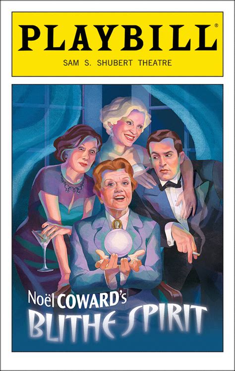 Blithe Spirit Broadway Sam S Shubert Theatre 2009 Playbill