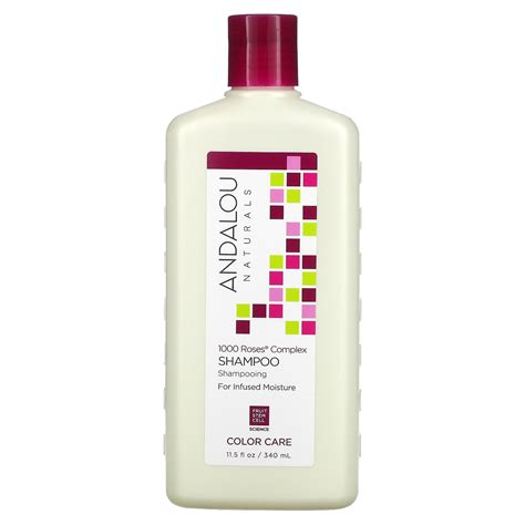 Andalou Naturals 1000 Roses Hair Care Shampoo Deep Cleansing Dry Rose