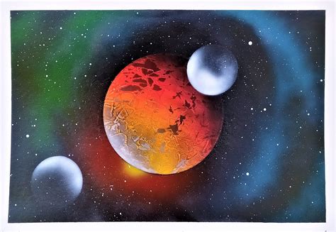 הציור הראשון שלי פלאנטה בחלל Masterspray Academy