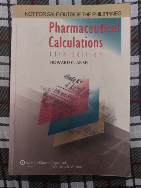 Pharmaceutical Calculations Book Hobbies And Toys Books And Magazines