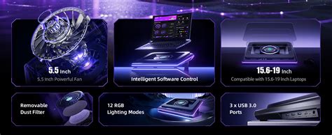 Llano V12 Ultra Laptop Cooling Pad With Smart Software