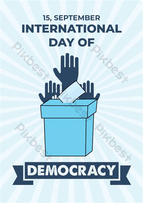 International Day Of Democracy Poster Template Eps Free Download