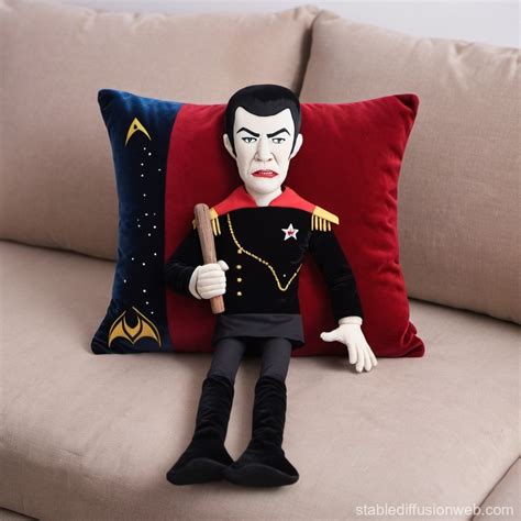 Vampire Puppet With Bloodied Axe On Star Trek Pillows Stable