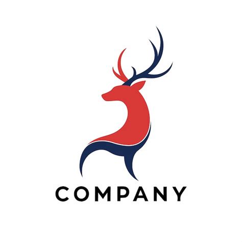 Deer Modern Logo Brand Company Logo Vector Premium Ai Generated Vector
