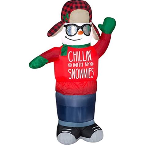 Gemmy Industries 266720 Airblown Inflatable Christmas Snowman Walmart