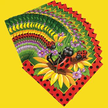 Bugsnbees Ladybug Ts Ladybug Large Party Napkins Pk16