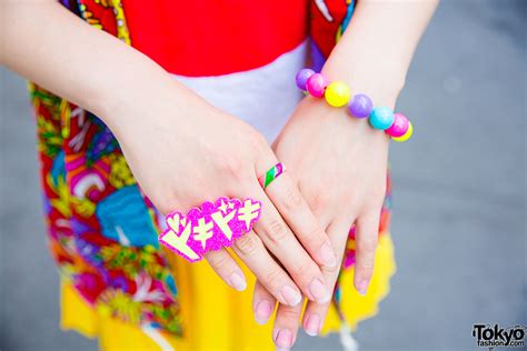 Pink Haired Harajuku Girl In Colorful Fashion W Kinji Candy Stripper