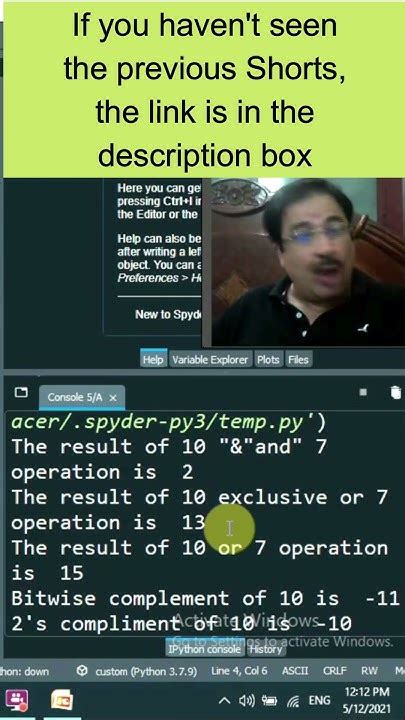 Bitwise Xor Operator In Python Shorts Pythontutorial Bintuharwani