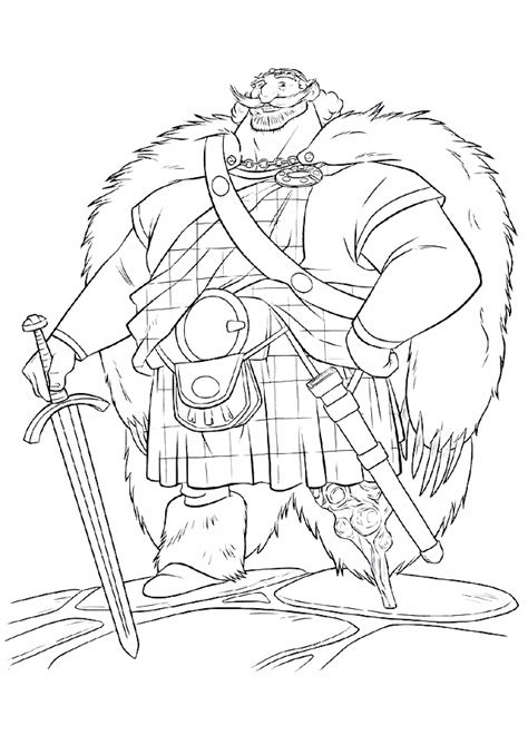 Merida Princess Princess Mom Coloring Page