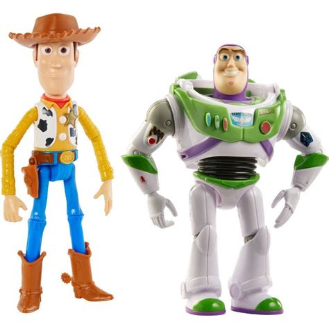 Disney Pixar Toy Story Retro 7 Woody And Buzz Lightyear Action Figure