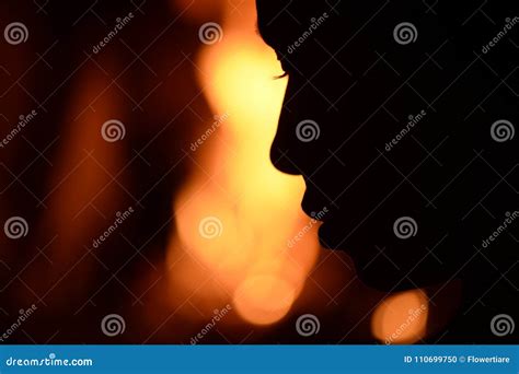 Background Of Burning Branch And Leaf Dying Bonfire With Some Ashes