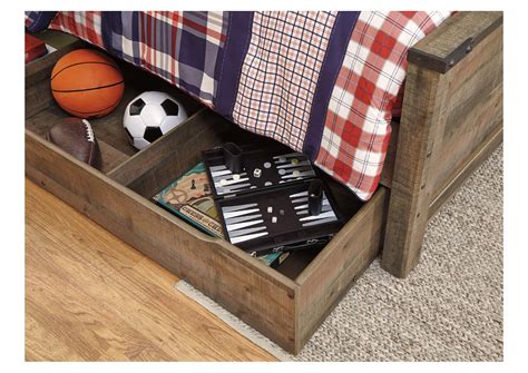 Trinell Twin Bookcase Bed With 1 Large Storage Drawer
