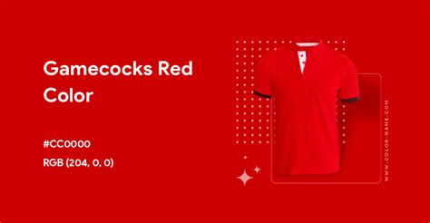 Gamecocks Red Color Hex Code Is Cc0000