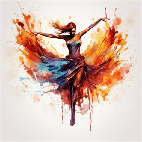 Premium Ai Image Drwan Image Of An Elegant Danceing Ballerina In