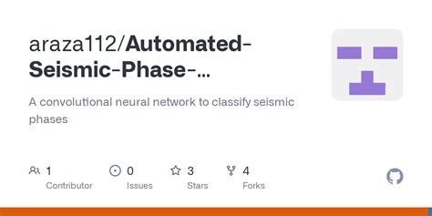 Github Araza112automated Seismic Phase Recognition Using Neural Networks A Convolutional