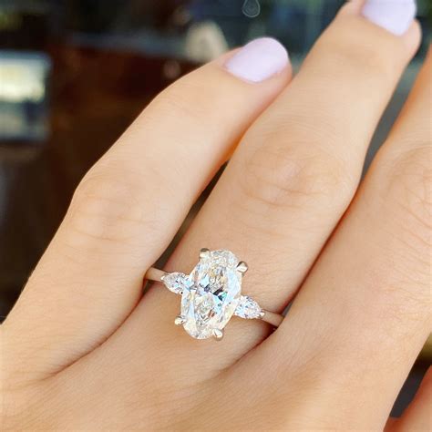 Custom 3 Stone Oval Engagement Ring Crawford Jewelers