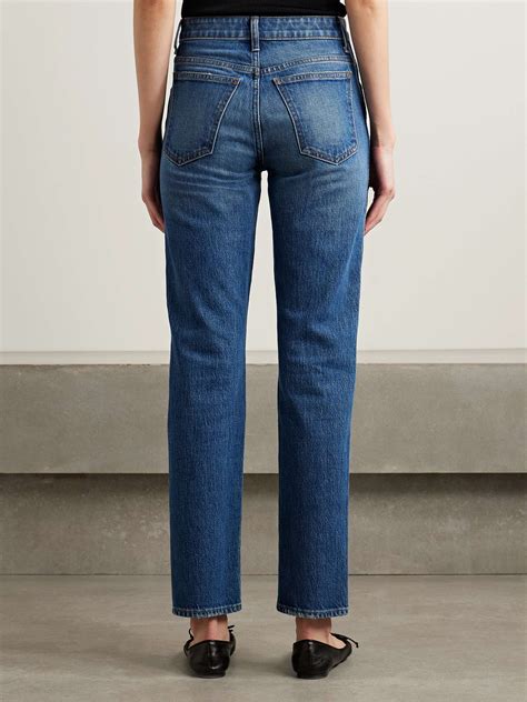 Khaite Viv High Rise Slim Leg Jeans Net A Porter