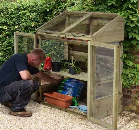 Mini Greenhouse Wood At Maria Baum Blog