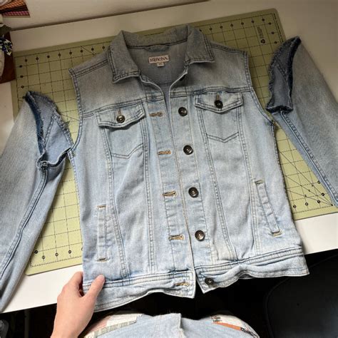How To Make A Denim Jacket Into A Vest Bethany Lynne Makes