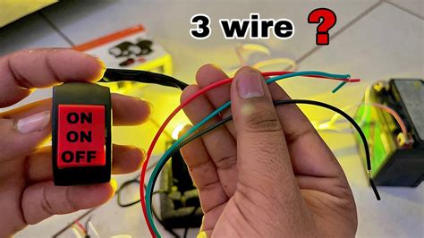 How To Connect A 3 Wire Switch Wiring 3 Wire Lights Youtube