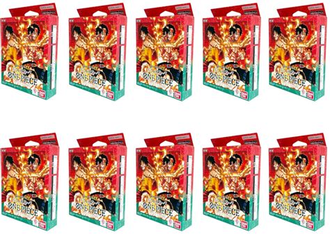 2026 One Piece One Piece Card Game Start Deck Ex Luffyandace 10x Lot